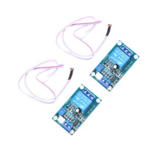 comimark 2pcs xh-m131 dc 12v light control switch photoresistor relay module detection sens ba