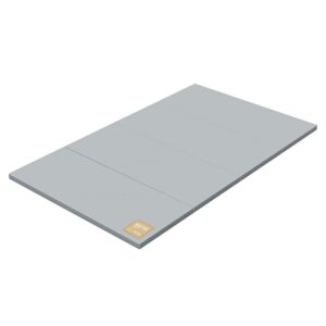 alzip mat eco silion urban, folding baby play mat eco-friendly non-toxic non-slip reversible waterproof (g+ (87x55 inch), grey)