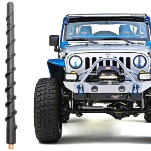 vofono 9 inch antenna for 2007-2024 jeep wrangler gladiator jl jk jt unlimited sport rubicon sahara mojave willys 4xe wrangler gladiator accessories car radio antenna short replacement