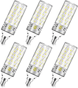 inshareplus e12 led bulbs, 16w candelabra light bulbs, warm white 3000k, cri80+, 1500lm 120w equivalent, e12 base led chandelier bulbs, non-dimmable led lamp, 6pack