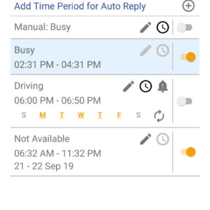 SMS Auto Reply PRO / Autoresponder / “Answering Machine”: auto reply with SMS or MMS to Missed Calls / Incoming Texts / WhatsApp, Facebook, Google Voice, once you would prefer not to be disturbed