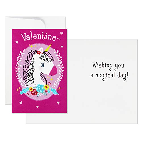 Hallmark Assorted Valentines Day Cards for Kids, 12 Cards with Envelopes (Unicorns, Bears, Llamas)