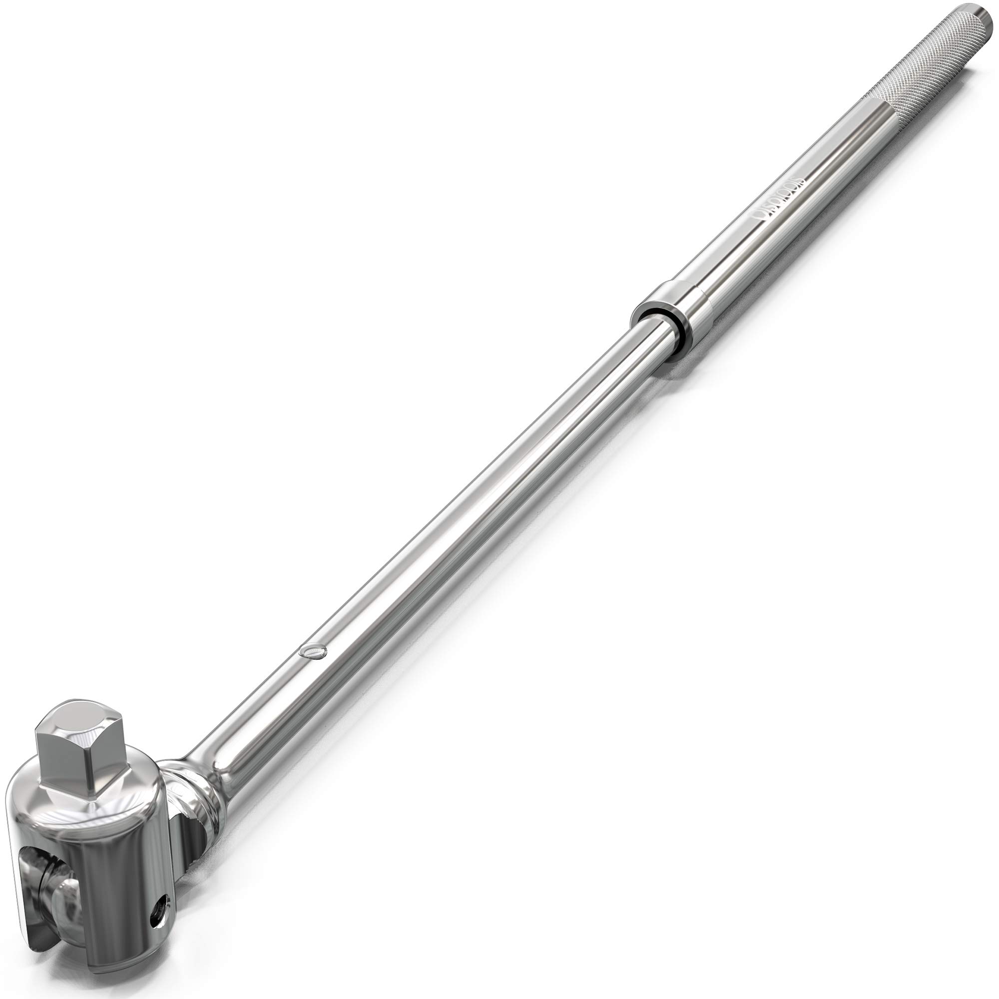 Olsa Tools Extendable Breaker Bar, 1/2-Inch Drive, 16" - 24" Length | Locking Extending Breaker Bar | 220 Degree Flex Head Cheater Bar | Great for Wheels, and Lug Nuts