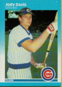 1987 fleer #557 jody davis chicago cubs mlb baseball card nm-mt