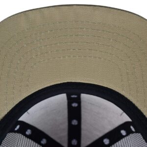 Sendero Provisions Co. Outdoor Snapback Hat with Fly Fishing Sublimated Patch & Mesh Back for Breathability (Khaki/Brown)