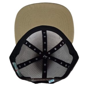 Sendero Provisions Co. Outdoor Snapback Hat with Fly Fishing Sublimated Patch & Mesh Back for Breathability (Khaki/Brown)