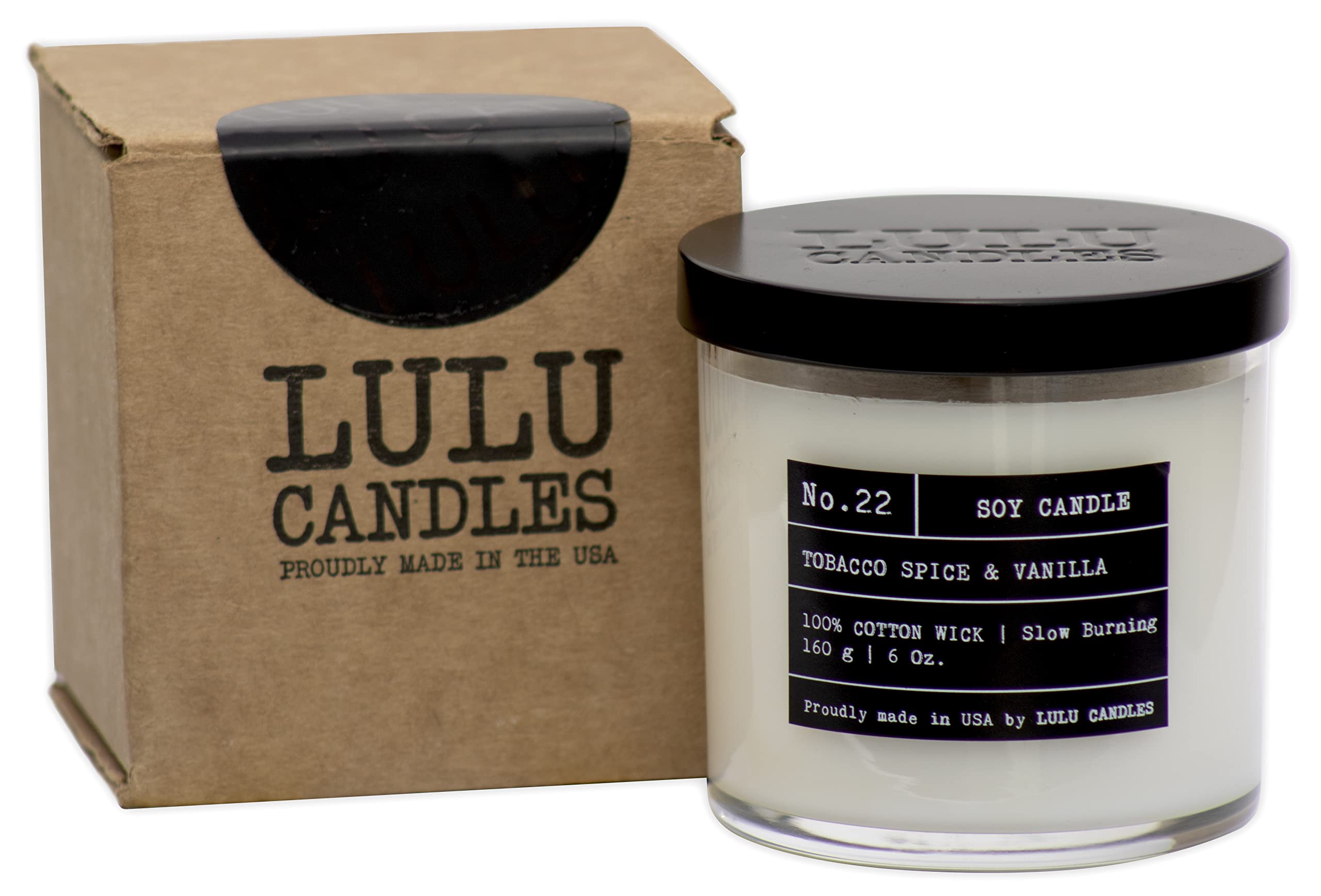 Lulu Candles | Apple Cinnamon | Luxury Scented Soy Jar Candle | Hand Poured in The USA | Highly Scented & Long Lasting- 6 Oz.