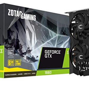 ZOTAC GeForce GTX 1660 6GB GDDR5 192-bit Gaming Graphics Card, Super Compact, ZT-T16600K-10M