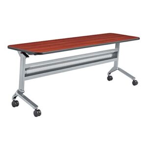 safco products flip-n-go training table, biltmore cherry