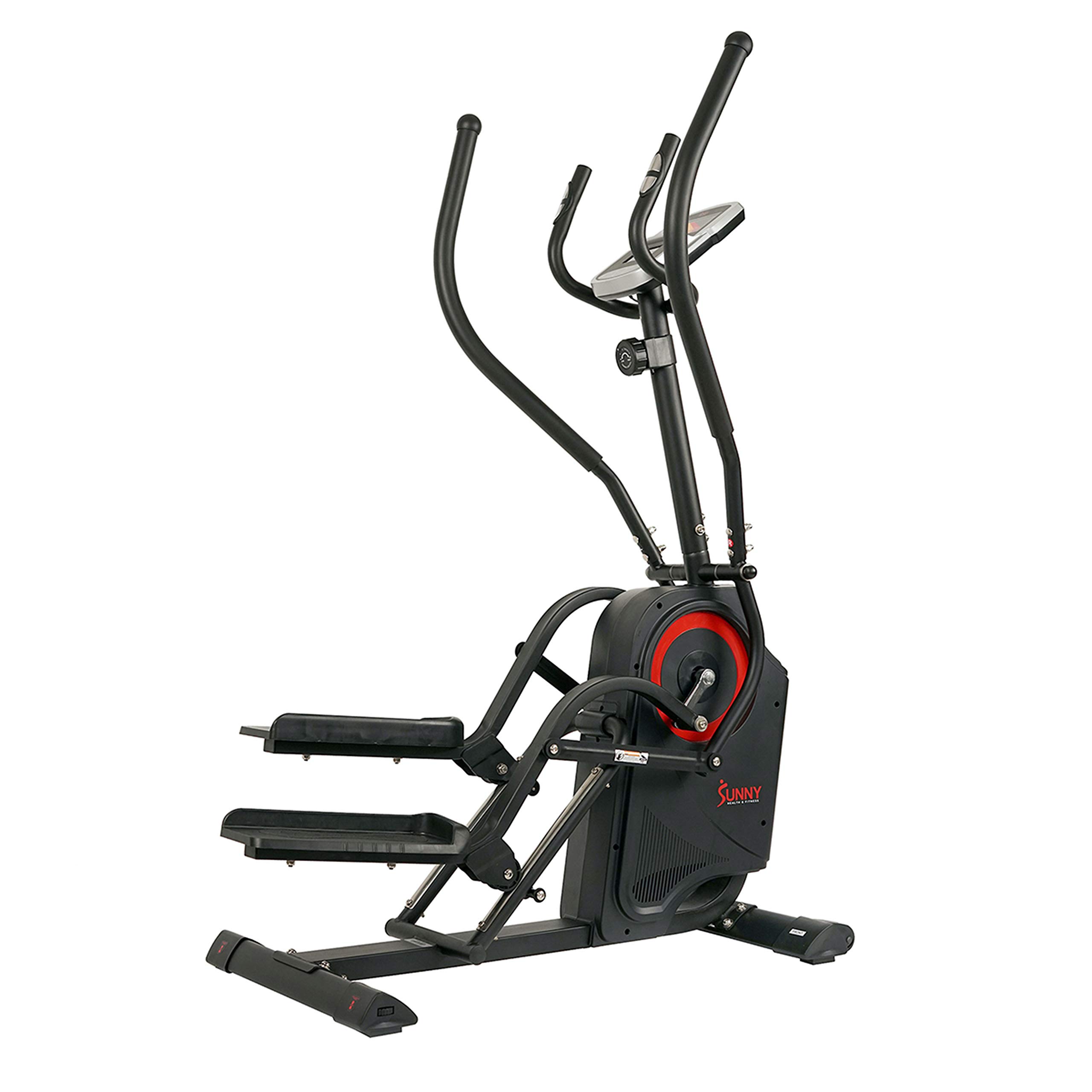 Sunny Health & Fitness Premium Cardio Climber Stepping Elliptical Machine - SF-E3919, Black