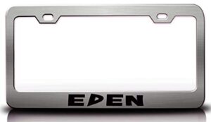 custom brother - eden female name metal car suv truck license plate frame ch k46