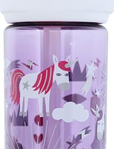 CamelBak Eddy+ Kids BPA-Free Water Bottle with Straw, 14oz Unicorn party