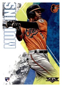 2019 topps fire #56 cedric mullins baltimore orioles rookie baseball card