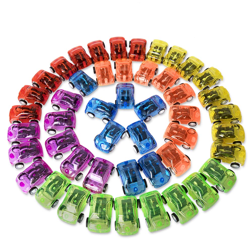 HomeMall 48Pcs Pull Back Cars, Pull Back Racing Vehicles Mini Car Toys for Kids Birthday Party Favors Prizes Box Toy Pinata Fillers