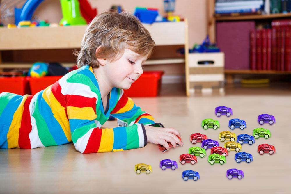 HomeMall 48Pcs Pull Back Cars, Pull Back Racing Vehicles Mini Car Toys for Kids Birthday Party Favors Prizes Box Toy Pinata Fillers