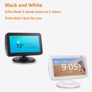 AutoSonic Stand for Echo Show 5 (1st Gen and 2nd Gen) | Adjustable Design Compatible with Alexa Show 5 | Magnetic,Swivel and Tilt | Black