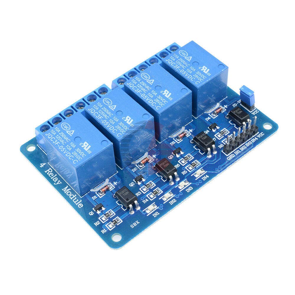 Replcement for 4 Channel DC 5V Relay Module with Optocoupler for UNO R3 MEGA 2560 1280 DSP ARM PIC AVR STM32 Raspberry Pi