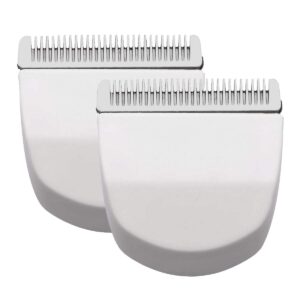 audoc 2pcs white professional peanut clippers/trimmers snap on replacement blades #2068-300-fits compatible with peanut hair clipper