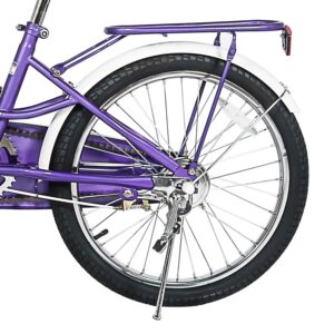 COEWSKE 20 Inch Kids Bike Bicycles Fantasy-Style, Children Toddler Girls Leisure Bicycle with Basket Kickstand Included Fit for 6-10 Years Old Or 49-57 Inch Kids (Purple)