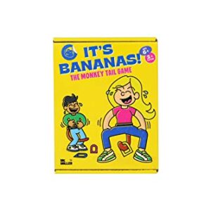 MCMILLER ENTERTAINMENT It's Bananas! The Monkey Tail Game - Funny, Fun Party & Family Game for Kids, Baby Shower, Bachelorette, Easter, Gag Gift for Game Night, Ages 6+, 2+ Players