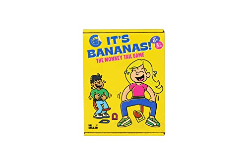 MCMILLER ENTERTAINMENT It's Bananas! The Monkey Tail Game - Funny, Fun Party & Family Game for Kids, Baby Shower, Bachelorette, Easter, Gag Gift for Game Night, Ages 6+, 2+ Players