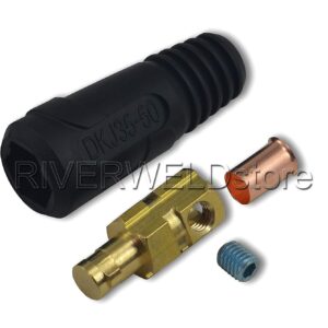 RIVERWELD TIG Welding Cable Panel Connector-plug DKJ35-50 315Amp Dinse Quick Fitting 2pcs