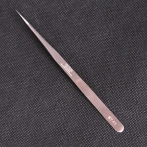 Original Vetus Tweezers Fine Straight Tip Eyelash Eyebrow Extension Tool Beauty Lash Application Accessory (ST-11)