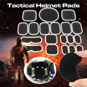 EVA Helmet Pads, 19pcs/Set Soft EVA Foam Helmet Pads Breathable Helmet Foam Pad Replacement Accessories for Fast Helmet & Modifications Helmets