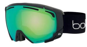 bollé supreme otg snow goggle - matte black corp | phantom green emerald