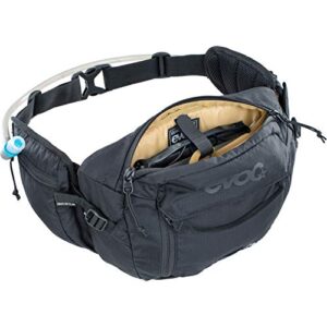 evoc Hip Pack 3, Black, incl. 1,5l Hydration Bladder