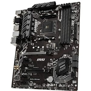 MSI ProSeries AMD Ryzen 2ND and 3rd Gen AM4 M.2 USB 3 DDR4 D-Sub DVI HDMI Crossfire ATX Motherboard (B450-A Pro Max) (B450APROMAX)