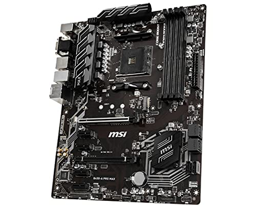 MSI ProSeries AMD Ryzen 2ND and 3rd Gen AM4 M.2 USB 3 DDR4 D-Sub DVI HDMI Crossfire ATX Motherboard (B450-A Pro Max) (B450APROMAX)