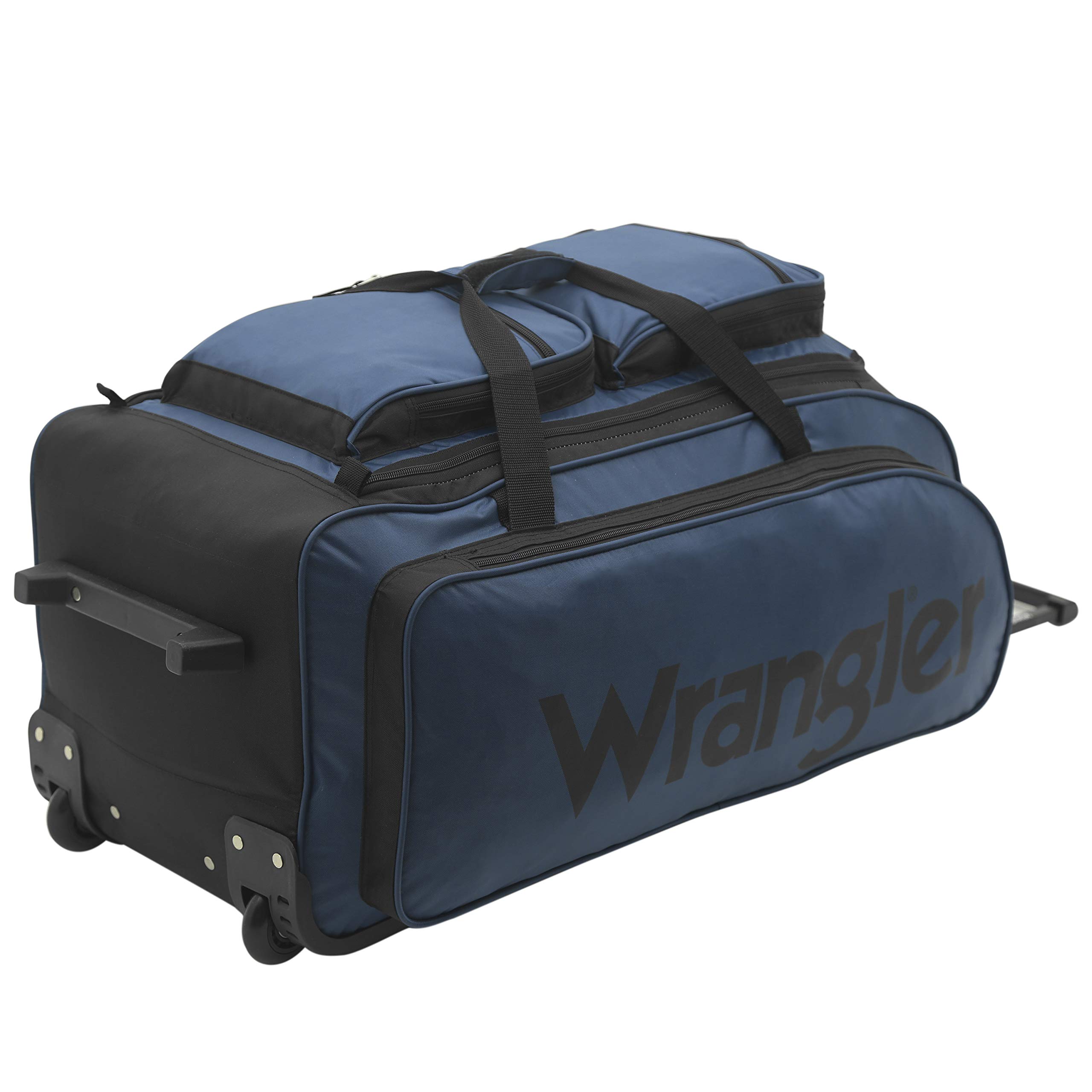 Wrangler 30" Wesley Rolling Duffel Bag, Navy Blue