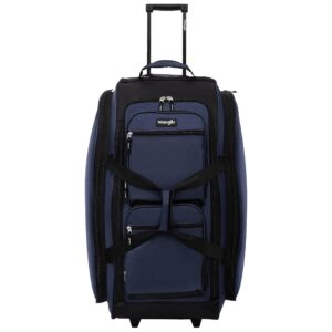 Wrangler 30" Wesley Rolling Duffel Bag, Navy Blue