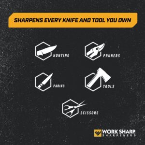 Work Sharp Handheld Pivot Pro Knife and Tool Sharpener, WSHHDPVT, Black