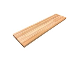 forever joint hard maple butcher block shelf - 1.5" x 8" x 48"