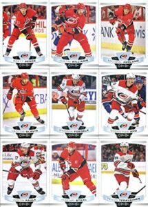 2019-20 o-pee-chee hockey carolina hurricanes team set (made by upper deck) of 16 cards: brett pesce(#48), justin williams(#54), micheal ferland(#65), jaccob slavin(#90), warren foegele(#171), sebastian aho(#207), justin faulk(#209), jordan staal(#252), t