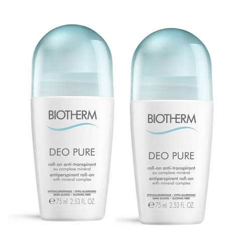 Biotherm Deo Pure Antiperspirant Roll-On 2 x 75ml