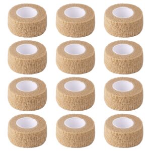 1 inch wide skin colour elastic self- adhesive bandage finger tape,wrap bandages, for wrist and ankle sprains & swelling