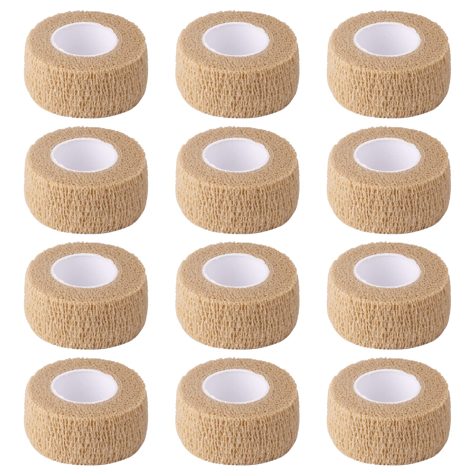 1 Inch Wide Skin Colour Elastic Self- Adhesive Bandage Finger Tape,Wrap Bandages, for Wrist and Ankle Sprains & Swelling