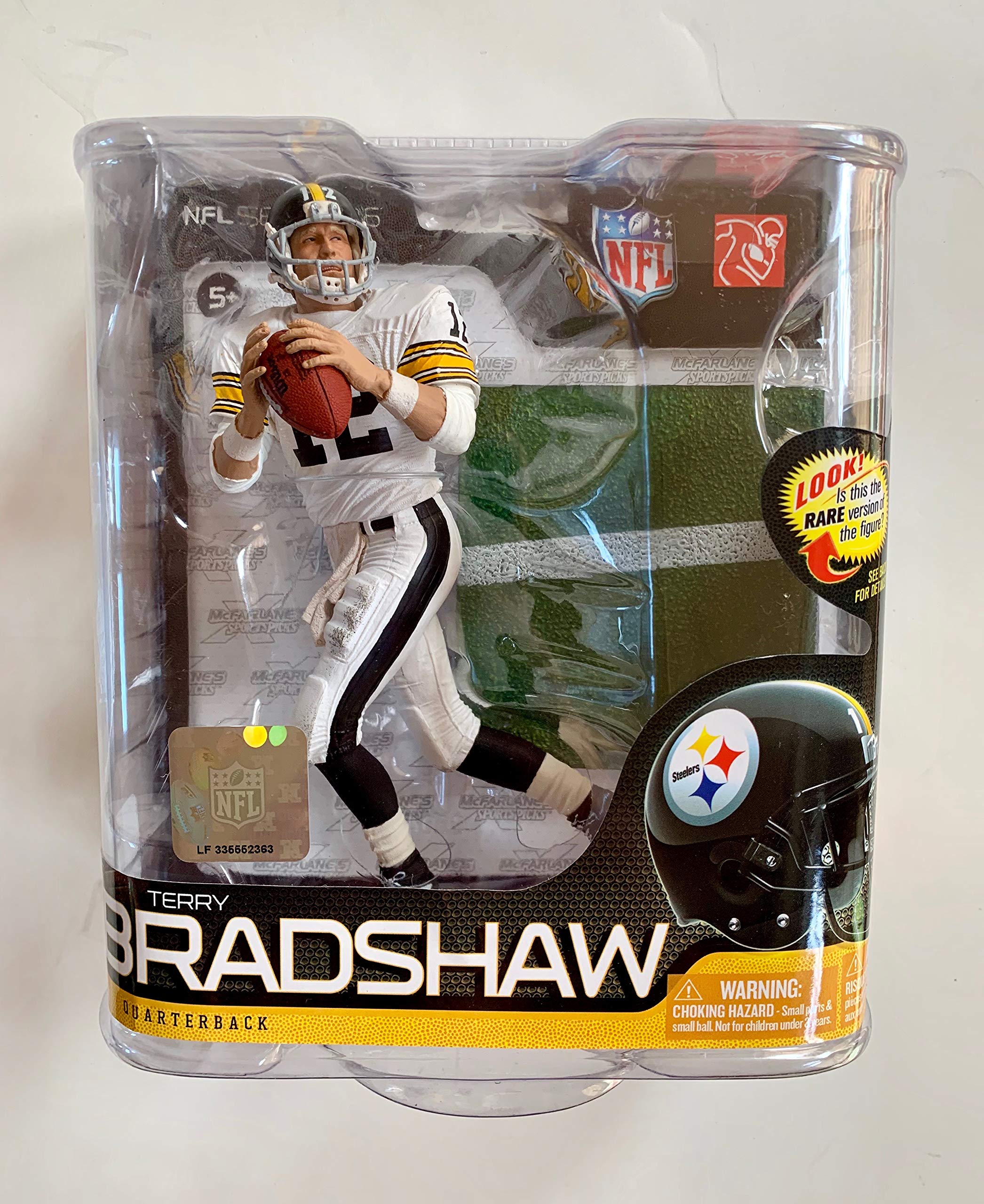 McFarlane Toys NFL Sports Picks Series 26 Action Figure Terry Bradshaw (Pittsburgh Steelers) SILVER Collector Level (All White Uniform) Variant Figure #/600