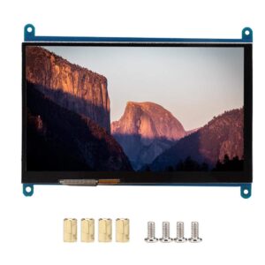 display screen, 7 inch small portable lcd hdmi 1024x600 ultra hd display screen capacitive touch screen support backlight control for computer monitor