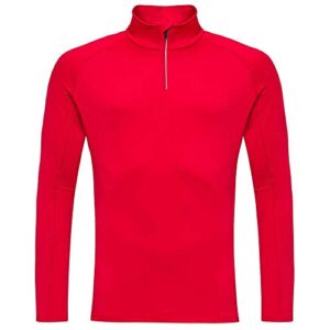 rossignol classique 1/2-zip mid-layer mens red medium