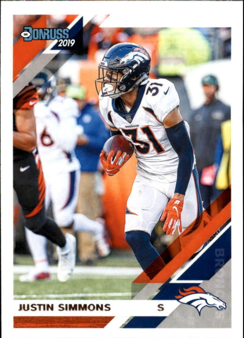 2019 Donruss #88 Justin Simmons Denver Broncos NFL Football Trading Card