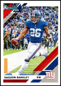 2019 donruss #179 saquon barkley new york giants nfl football trading card