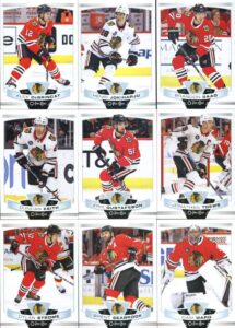 2019-20 o-pee-chee hockey chicago blackhawks team set of 16 cards: alex debrincat(#36), henri jokiharju(#47), brandon saad(#72), duncan keith(#139), erik gustafsson(#164), jonathan toews(#175), dylan strome(#190), brent seabrook(#210), cam ward(#247), con