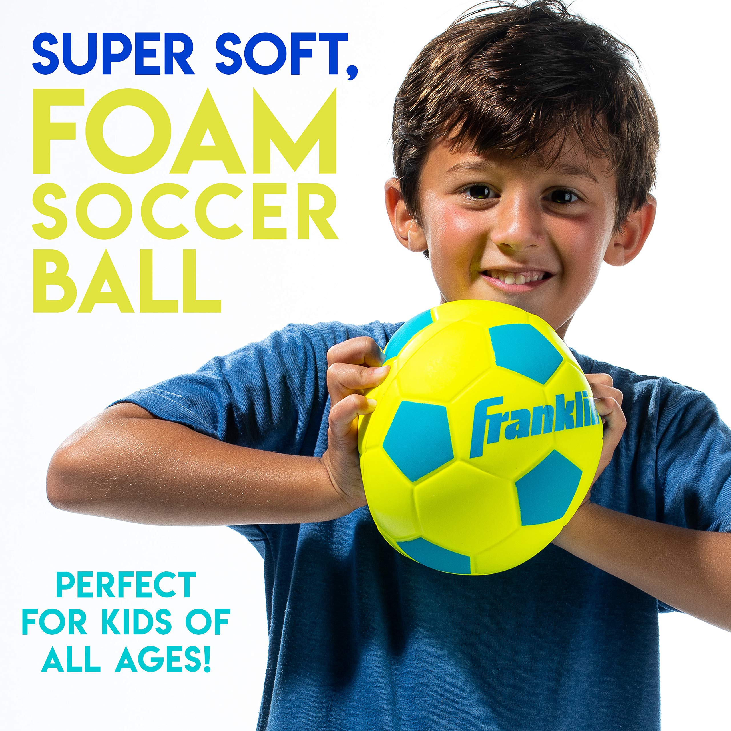 Franklin Sports Foam Soccer Ball - Perfect for Practice and Backyard Play - Best for First-Time Play and Small Kids - 6.5 inches