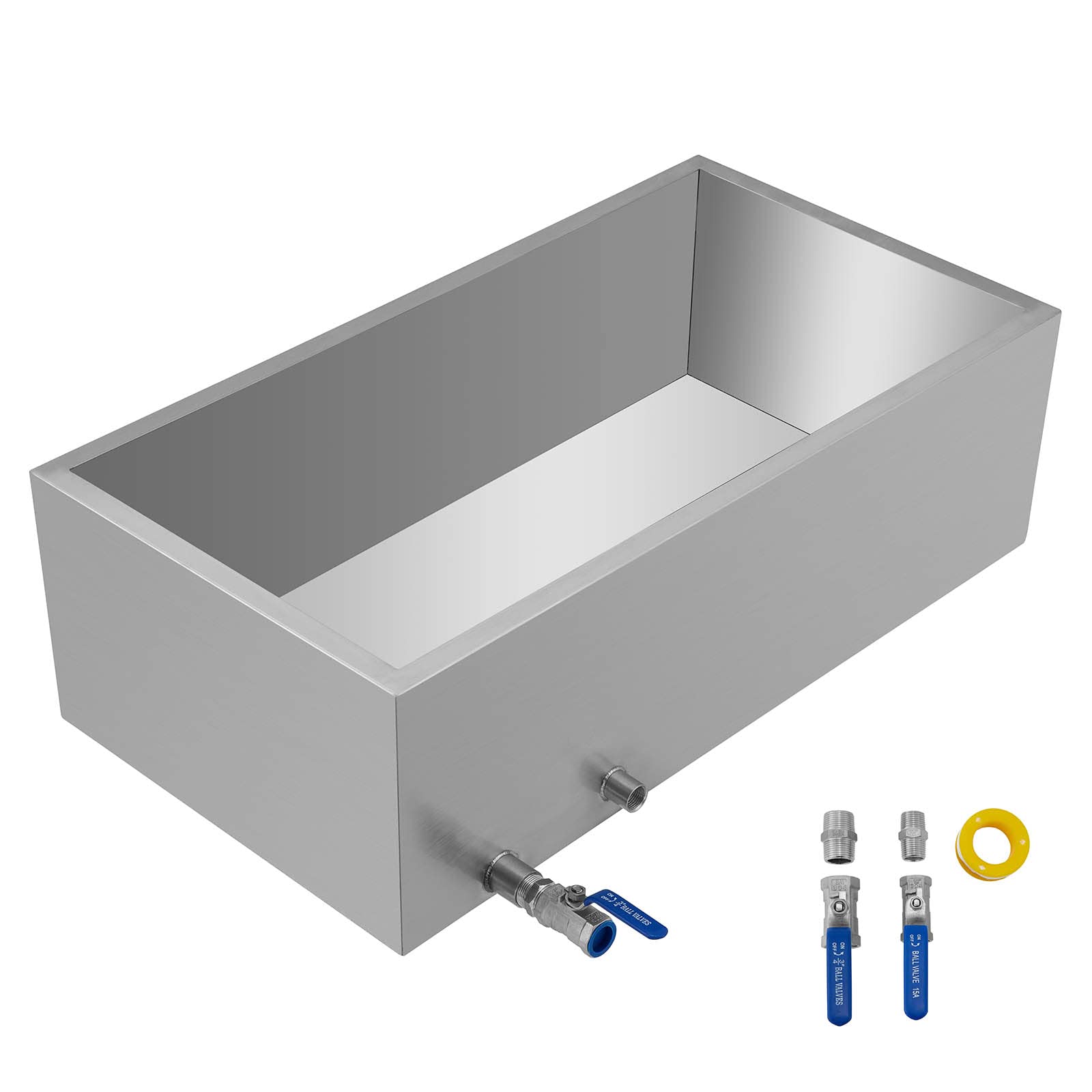 VBENLEM Maple Syrup Evaporator Pan 30x16x9.5 Inch Stainless Steel Maple Syrup Boiling Pan with Valve for Boiling Maple Syrup