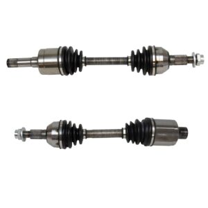 trq front cv c/v axle shaft assembly kit new left & right pair 2 piece set for 2008-2009 chevy equinox 3.6l v6 / 2008-2009 pontiac torrent 3.6l v6 / 2008-2010 saturn vue 3.5l/3.6l v6