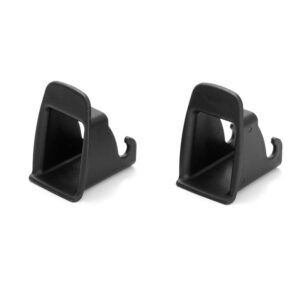 Carrfan 2pcs Car Child Seat ISOFIX Interface Buckle, Black Fixed Guide Groove